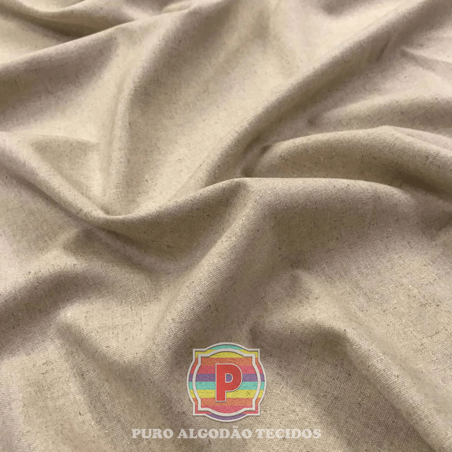 Tecido Linho Rústico 100% Algodão Cores Diversas
